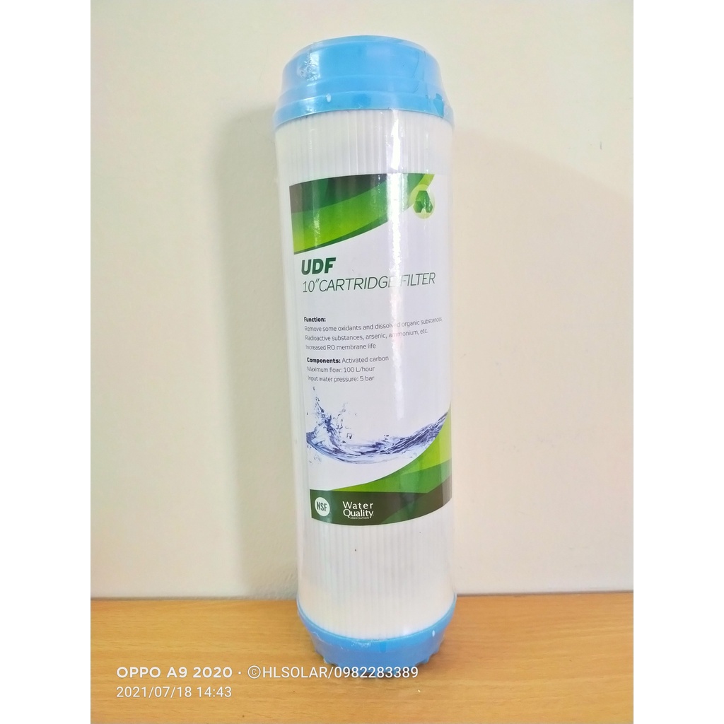 Lõi lọc Than hoạt tính UDF 10" dùng trong tất cả các loại máy lọc nước RO | Shopee Việt Nam