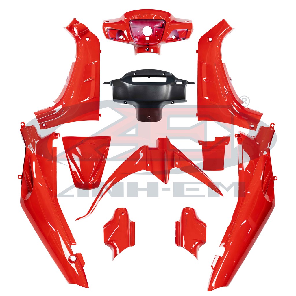 Dàn Áo Nhựa Màu 10 món + 1 món mủ nhám SUZUKI SPORT - SU XIPO 120 - RGV ...