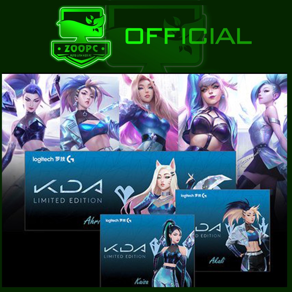 [Hàng chính hãng] Lót chuột, Pad chuột Logitech x KDA cỡ 46x40cm độ dày ...