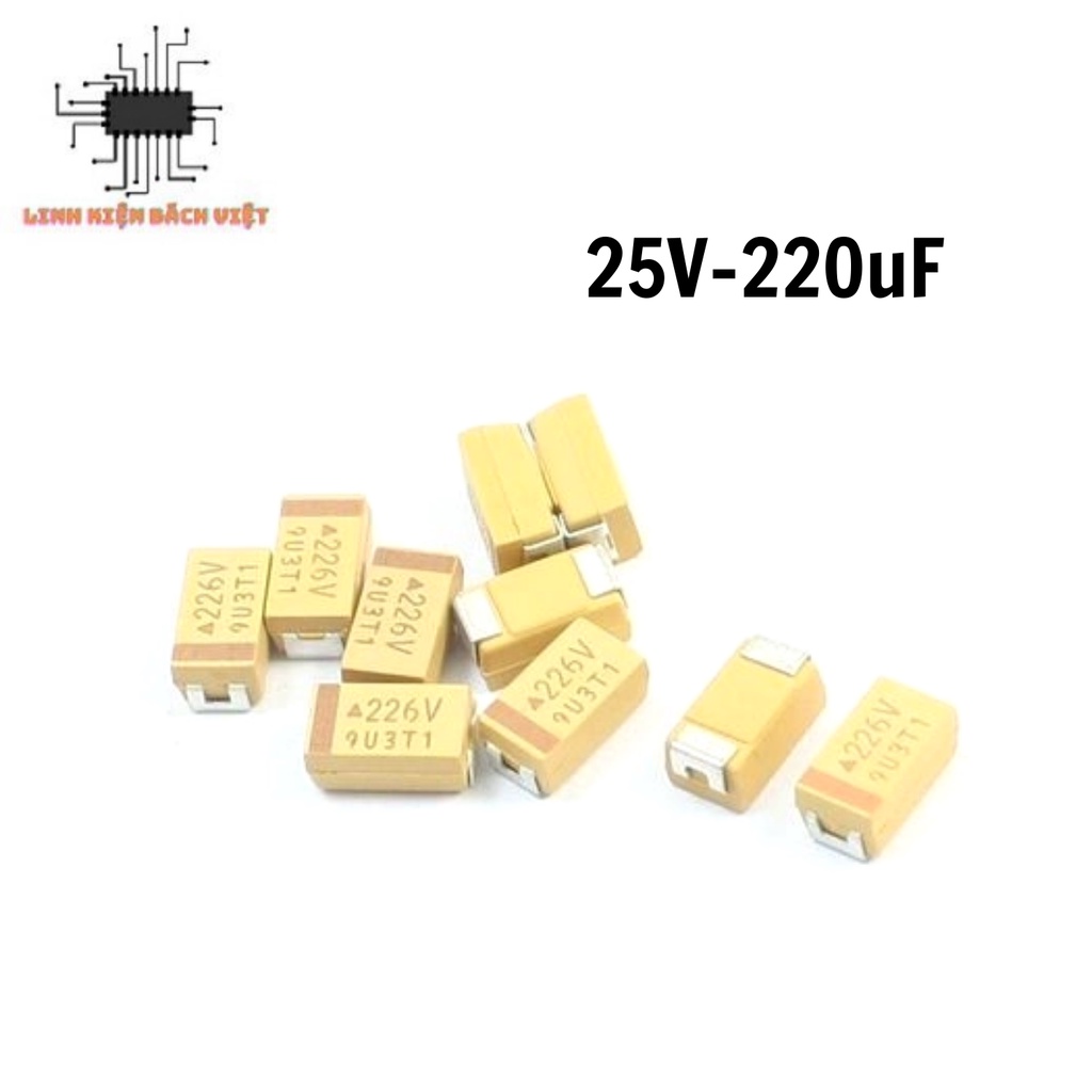 Tụ tantalum 220UF 25V (227E) | Shopee Việt Nam