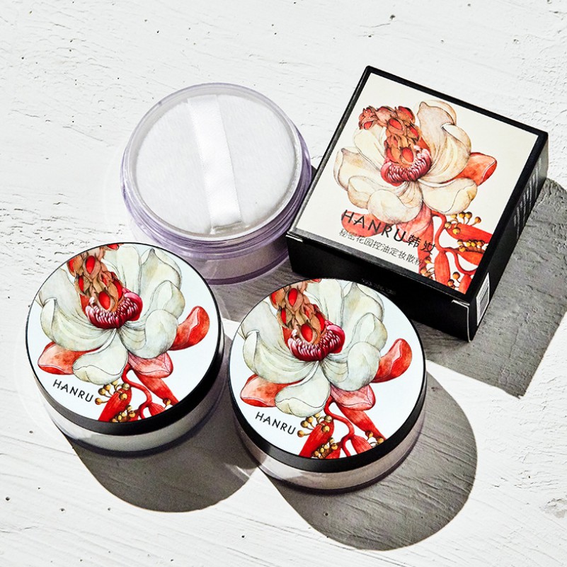 Phấn phủ bột Hanru Makeup Loose Powder Lasting kiểm soát dầu 2 màu tùy ...