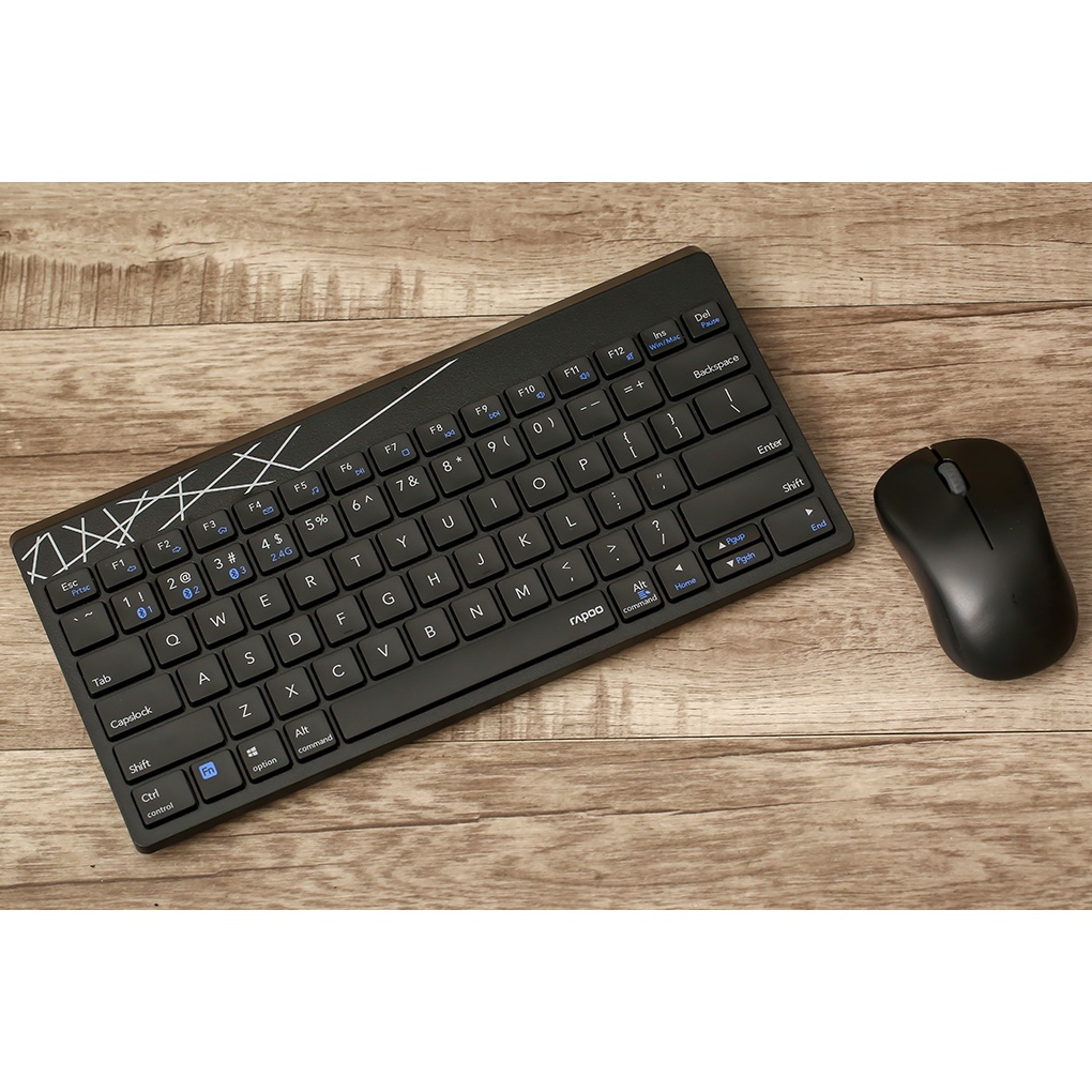 Bộ Bàn Phím Và Chuột Không Dây Đa Chế Độ Rapoo 8000M Kết Nối 4 Thiết Bị Đồng Thời - Hàng Chính ...