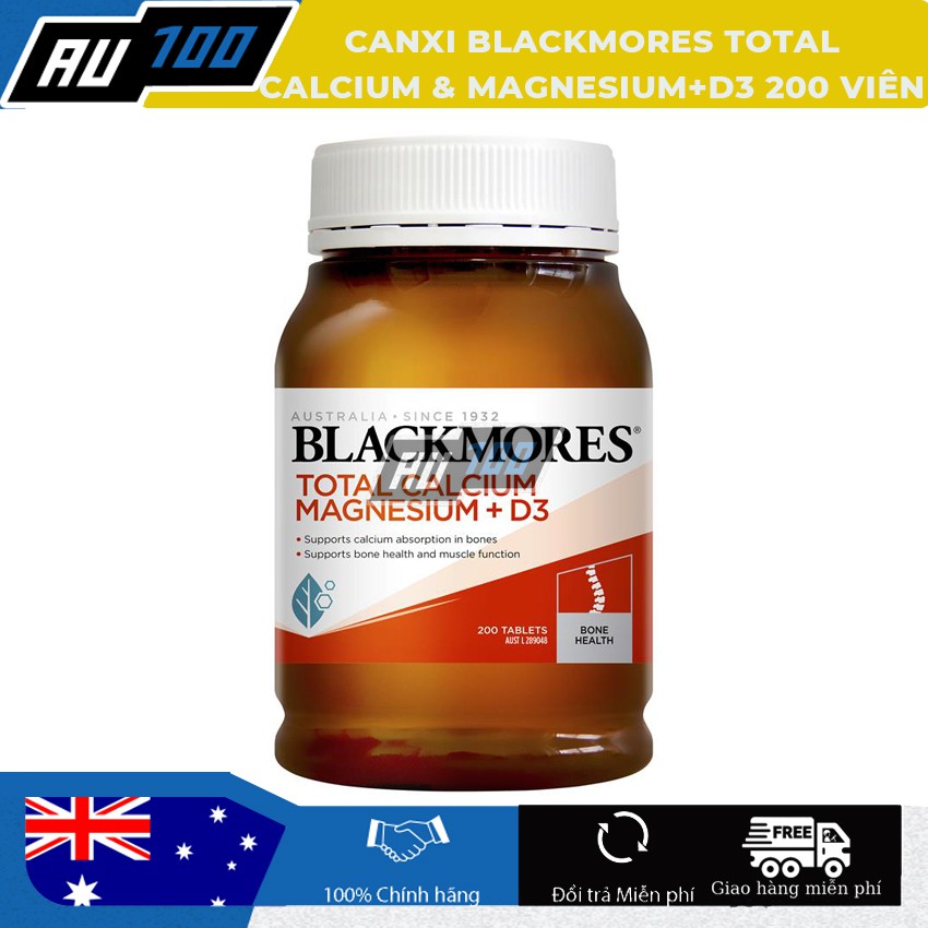 [CHÍNH HÃNG] Hỗ trợ xương khớp và bổ sung canxi Blackmores Total ...