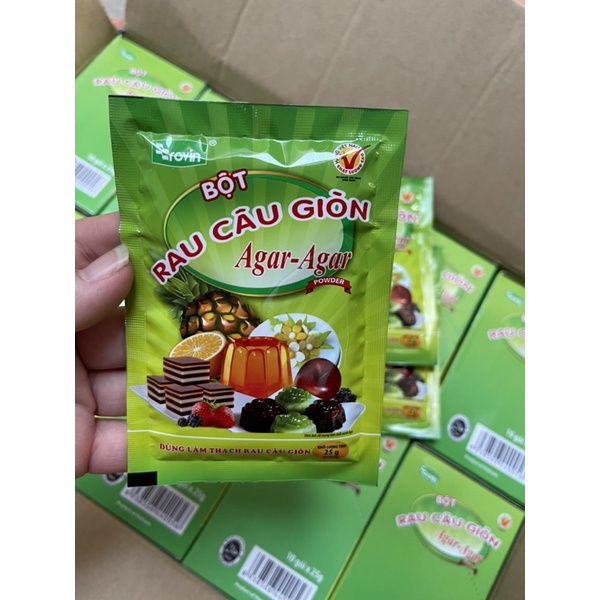 Bột rau câu giòn agar ROVIN gói 25gr | Shopee Việt Nam