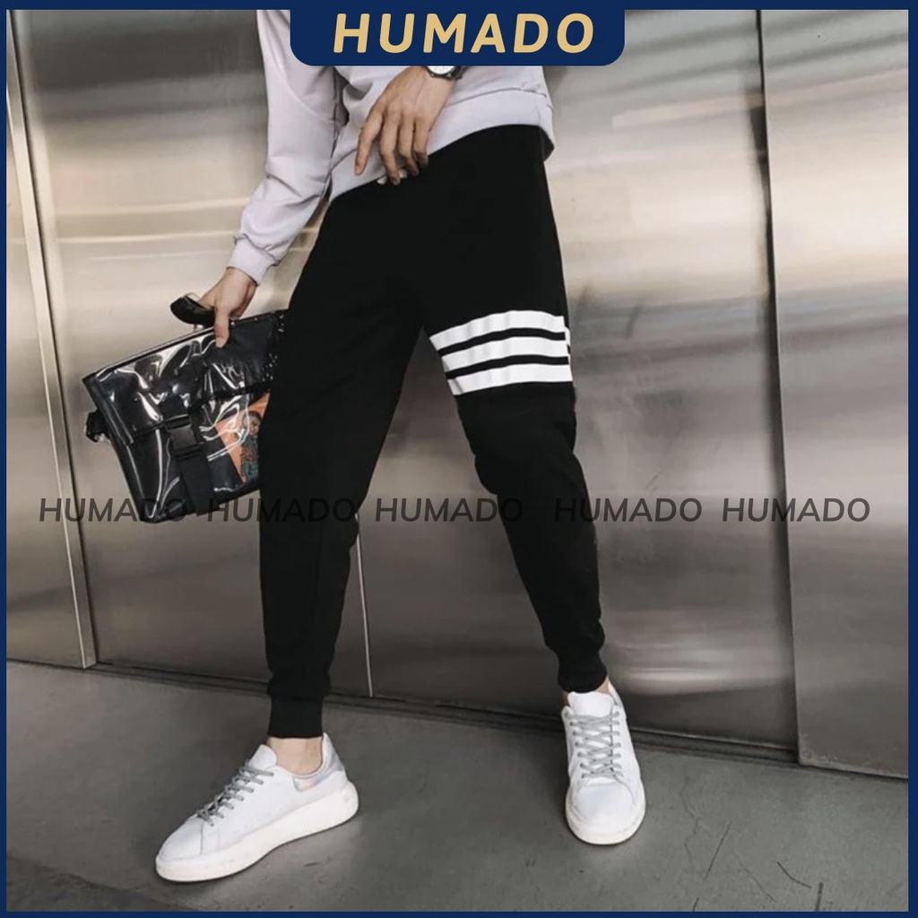 Quần dài jogger nam HUMADO, quần dài thu đông chất vải poly co dãn 4 ...