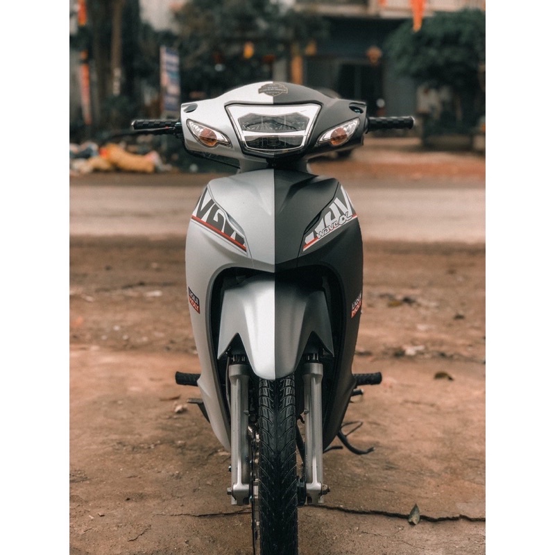 Tem trùm Wave Alpha nửa trắng nửa đen | Shopee Việt Nam