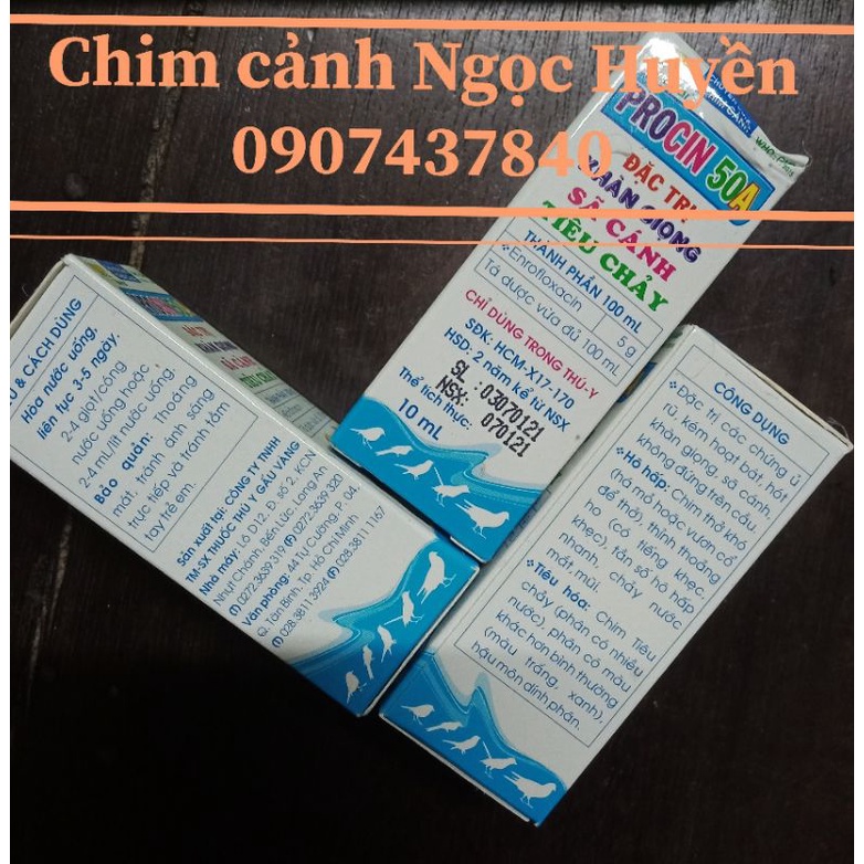 PROCIN 50A (10ML/LỌ) CHIM CẢNH | Shopee Việt Nam