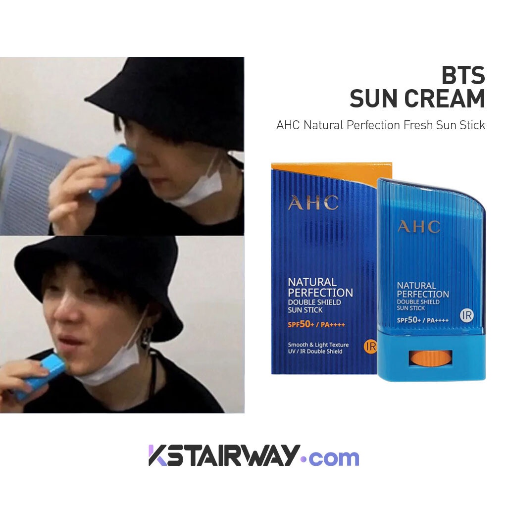 [Kstairway] Suga BTS sun cream sunscreen / AHC suncream stick | Shopee ...