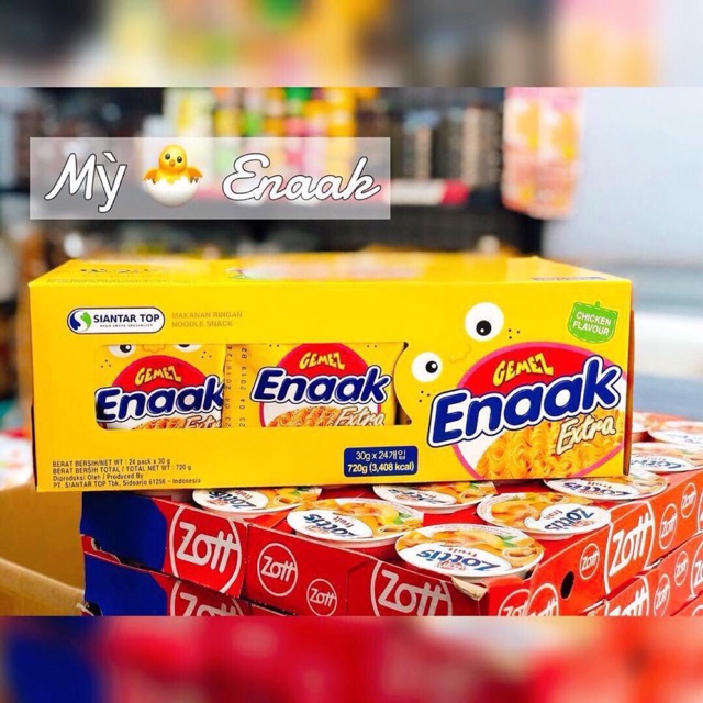 Mì ăn liền Enaak 134k/ 1 hộp (24 cái) | Shopee Việt Nam