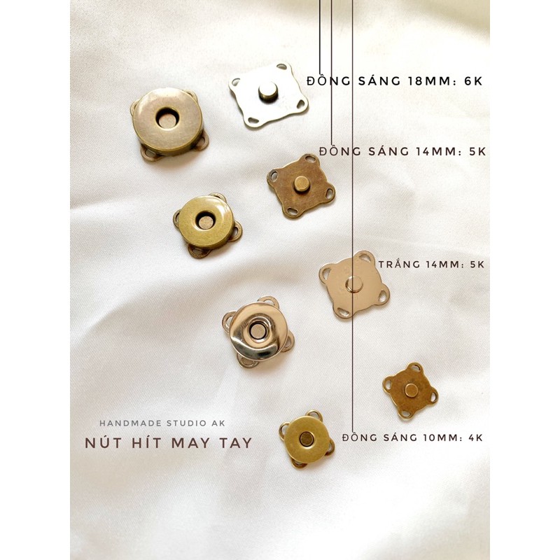 NÚT HÍT (NÚT NAM CHÂM)- May Tay/ Đóng Đủ Size | Shopee Việt Nam