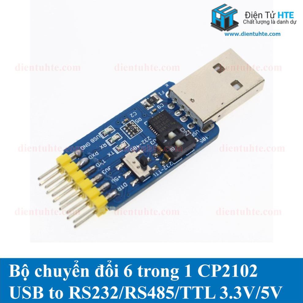 Module chuyển đổi USB sang TTL-RS232-RS485 CP2102 3v3 5V | Shopee Việt Nam