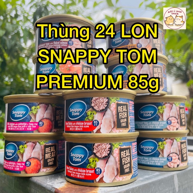 [COMBO 12-60 LON] PATE SNAPPY TOM PREMIUM LON 85G | Shopee Việt Nam