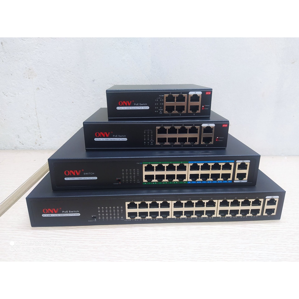 Switch POE ONV Chính Hãng 5p/8p/ 4+2/8+2 Cổng POE + 2 Cổng Uplink ...