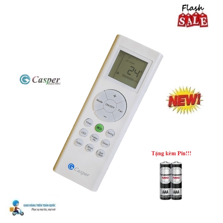 Remote Điều khiển điều hòa Casper 1&2 chiều Inverter- Hàng theo máy ...
