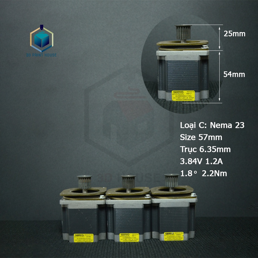 Động Cơ Bước - Step Nema 23 (Size 57) Cốt 8mm | Shopee Việt Nam