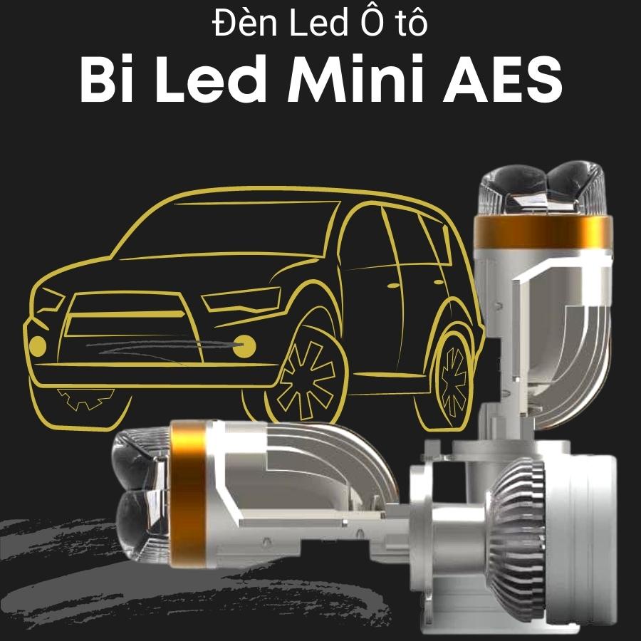 Led bi mini AES hàng chính hãng Bi led mắt ếch chân đèn H4 điện 12-24V ...