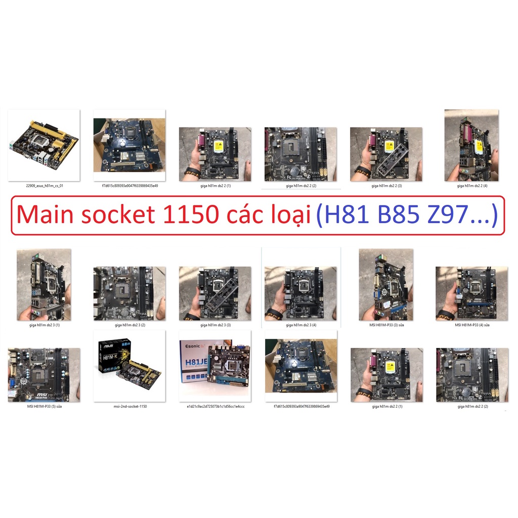 Main h81 p81 b85 h87 h97 z97 Z87 socket 1150 Main all bo mạch chủ | Shopee Việt Nam