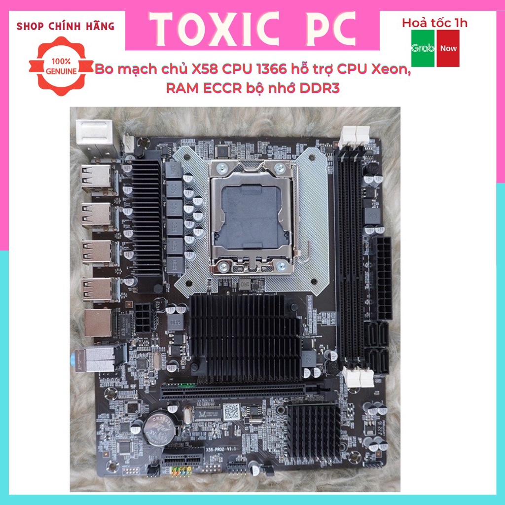 Bo mạch chủ X58 CPU 1366 hỗ trợ CPU Xeon, RAM ECCR bộ nhớ DDR3 | Shopee ...