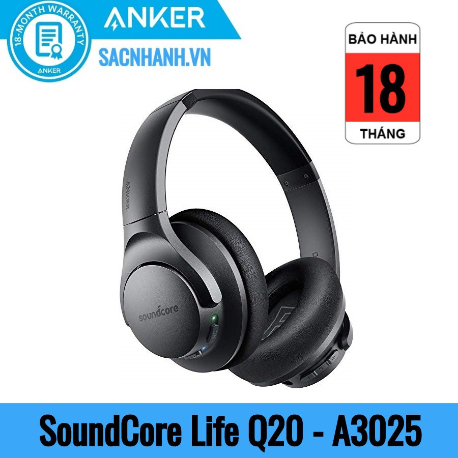Tai Nghe Bluetooth SoundCore Life Q20 - A3025 (By Anker) | Shopee Việt Nam