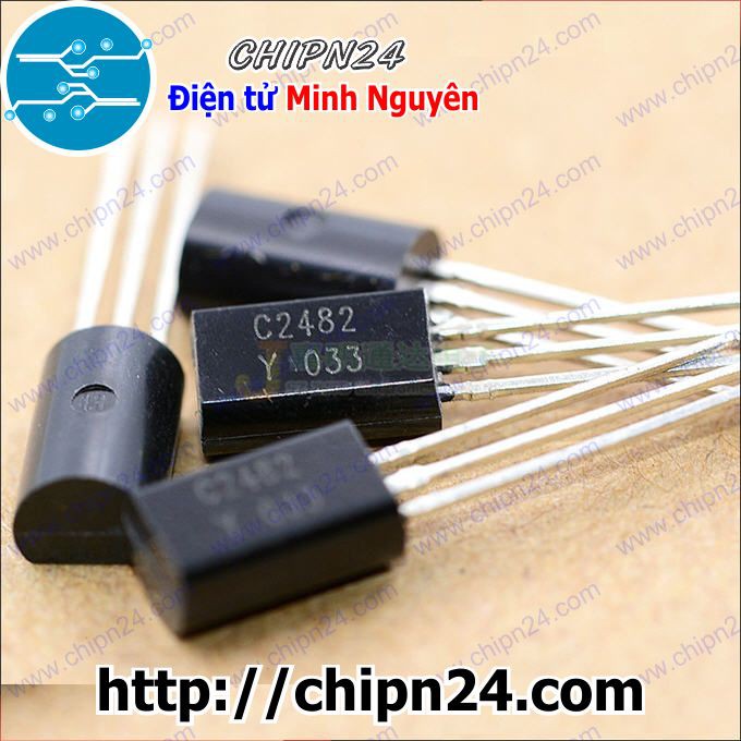 [5 CON] (KT1) Transistor C2482 TO-92 NPN 100mA 300V (2SC2482 2482 ...
