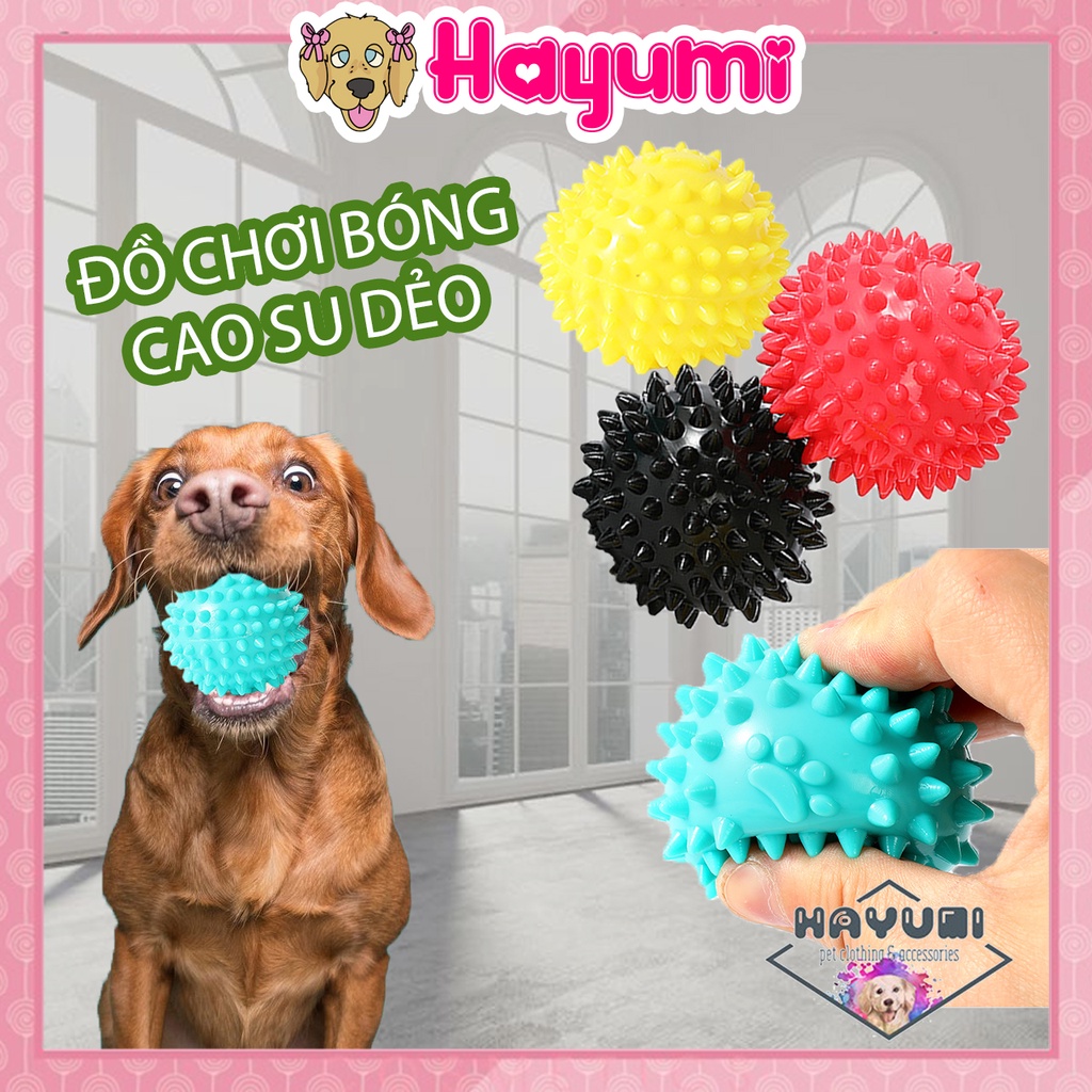 ĐỒ CHƠI BÓNG CAO SU DẺO DÀNH CHO CHÓ MÈO - HAYUMI | Shopee Việt Nam