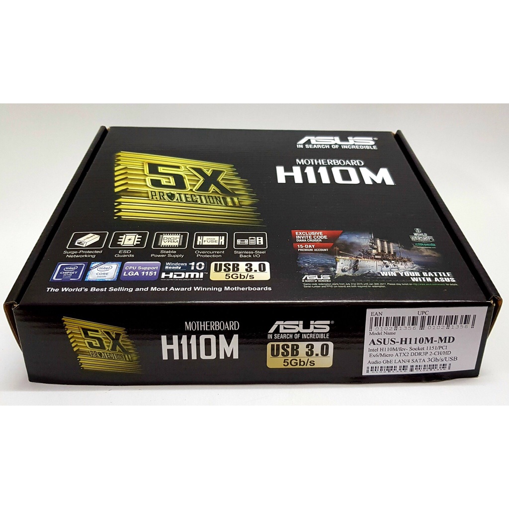 [HÀNG CÔNG TY]- Main Asus H110 MK/ME/MD/ME.M2 Renew - FULL BOX- BẢO HÀNH 36 THÁNG | Shopee Việt Nam