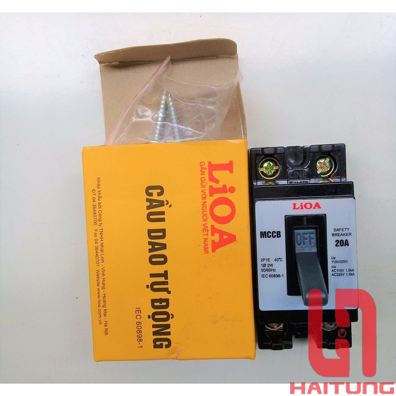 Atomat Lioa 30A, CB Lioa 30A, Atomat LiOA loại 2 cực 1 tiếp điểm ...