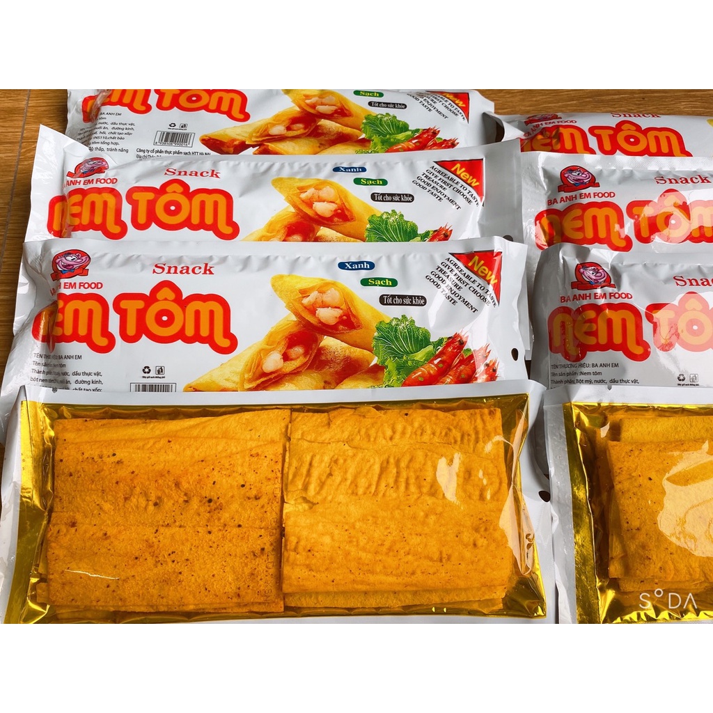 Snack nem tôm ba anh em Food (1 gói) | Shopee Việt Nam