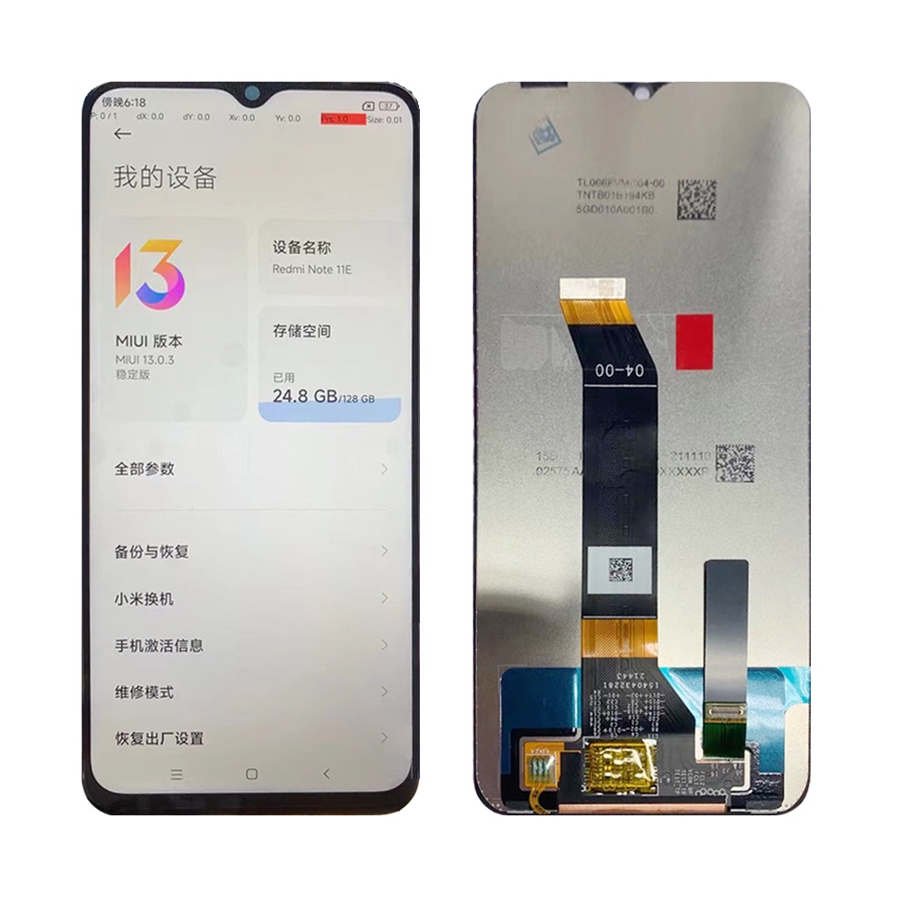 Lcd 6.58 "Note 11E cho Xiaomi Redmi 10 5G LCD Note11E 22041219C Màn ...