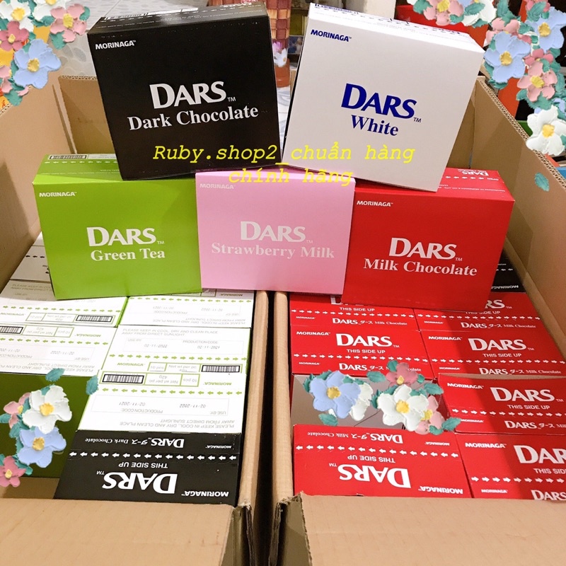 Combo 10 hộp socola Morinaga DARS đủ vị 42G hàng chuẩn date mới | Shopee Việt Nam