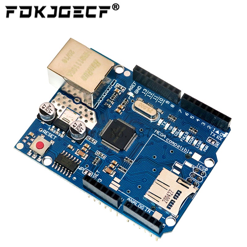 Bảng Mạch Mở Rộng Ethernet Shield W5100 R3 UNO Mega 2560 1280 328 UNO ...