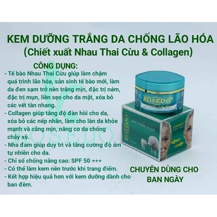 Kem Dưỡng Trắng Da - Lão Hóa Kosedo - Chuyên Dùng Cho Ban Ngày | Shopee ...