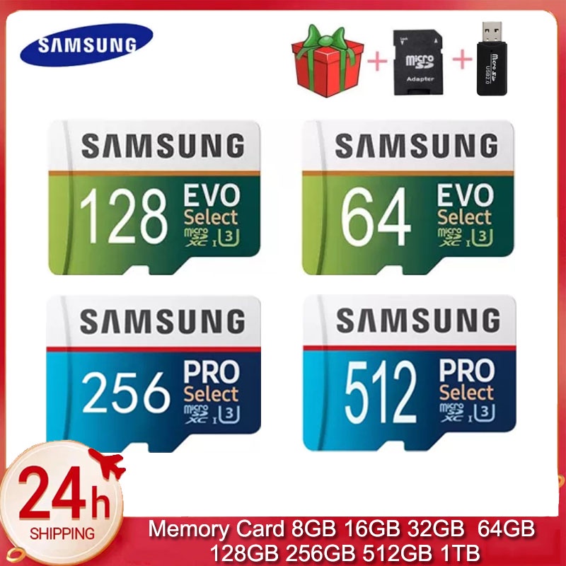 Thẻ Nhớ TF Cho ĐiệN ThoạI Samsung EVO 64G / 128G / 256G / 512G / 1024GB 8GB 16GB 32GB | Shopee ...