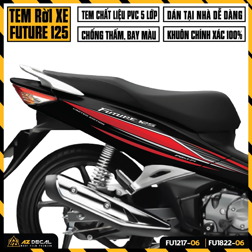 Tem Future 125 FI Đẹp Limited Edition | FU-06 | Tem Rời Decal Dán Xe ...