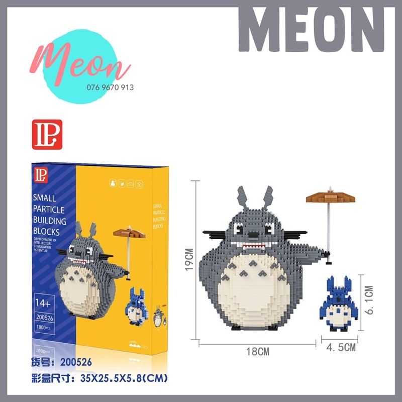 Xếp hình Totoro - Lego Totoro Japna - miniblock totoro size XL | Shopee ...