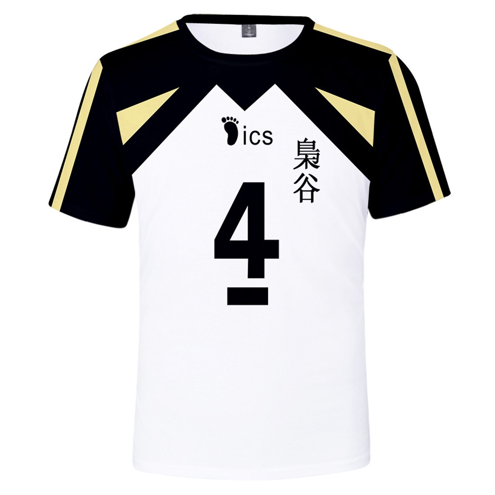 Haikyuu Fukurodani Học Viện Bokuto Koutarou No4 Cosplay Áo Thun Ngắn ...