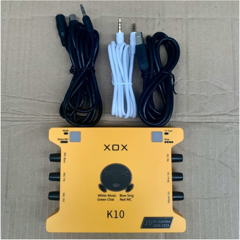 Combo Sound Card K10 Bản Kỷ Niệm 10 Năm - Micro Thu Âm Livestream Bm ...