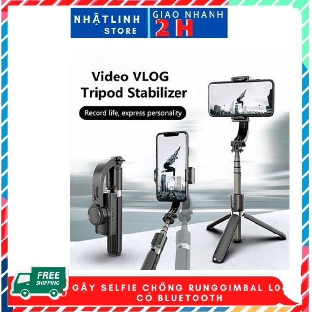 Gậy chụp ảnh 3 chân,Gậy chụp ảnh Chống Rung Gimbal,Có Bluetooth,Gimbal L08 | Shopee Việt Nam