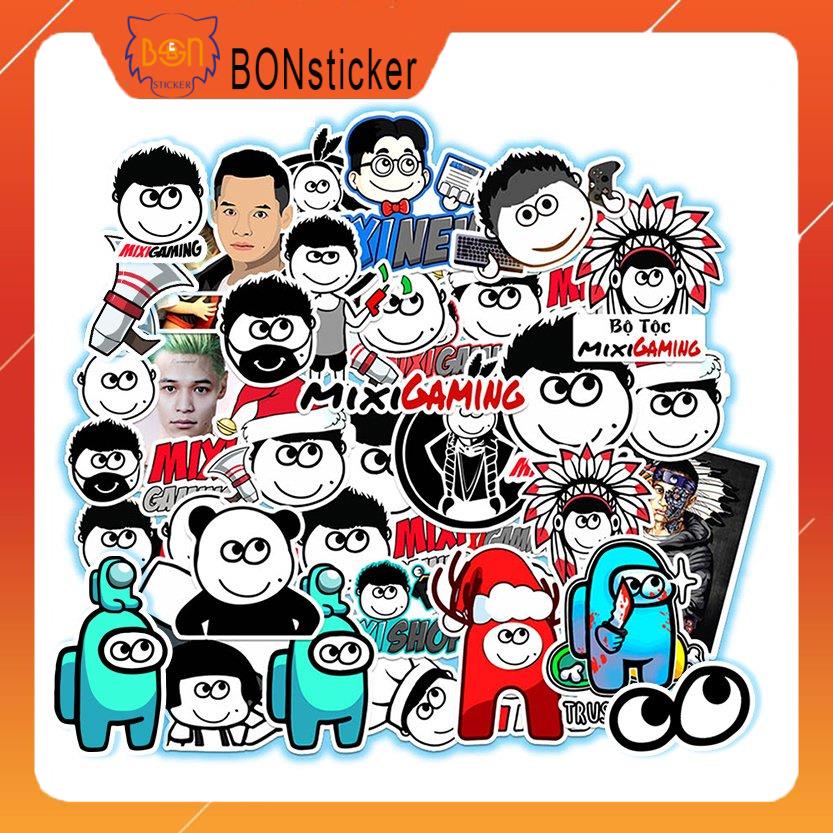 Sticker Hình Độ Mixi, Sticker Dán Xe, Tem Dán Xe Máy, Xe Điện Chống ...