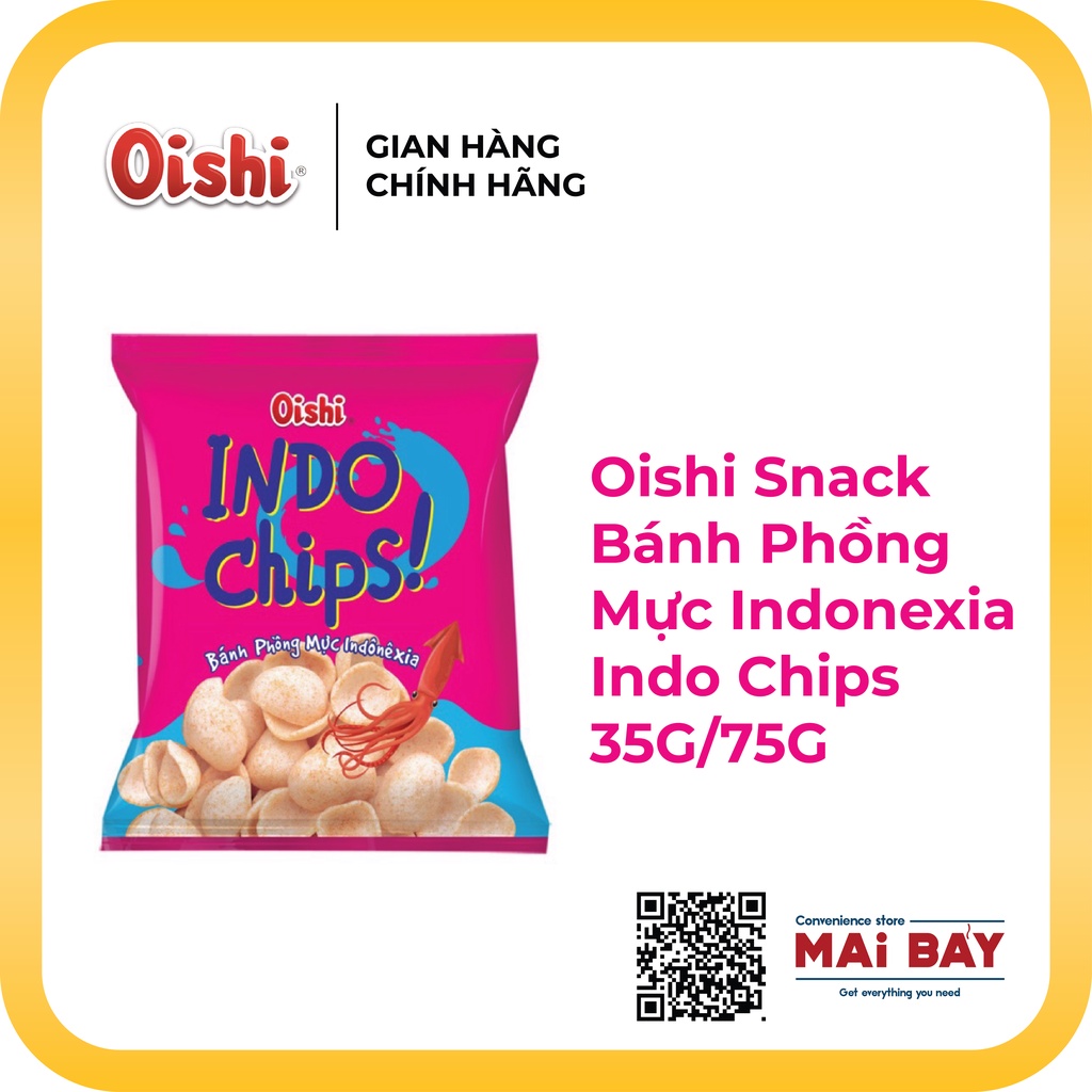[HỎA TỐC 1H] Oishi Snack Indo Chips Phồng Mực Indonexia | Shopee Việt Nam