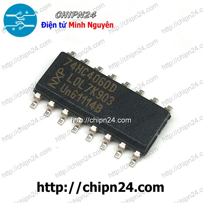 [2 CON] (SOP) IC Dán 744060 74HC4060 SOP-16 (SMD) (74HC4060D 74HC 4060) | Shopee Việt Nam