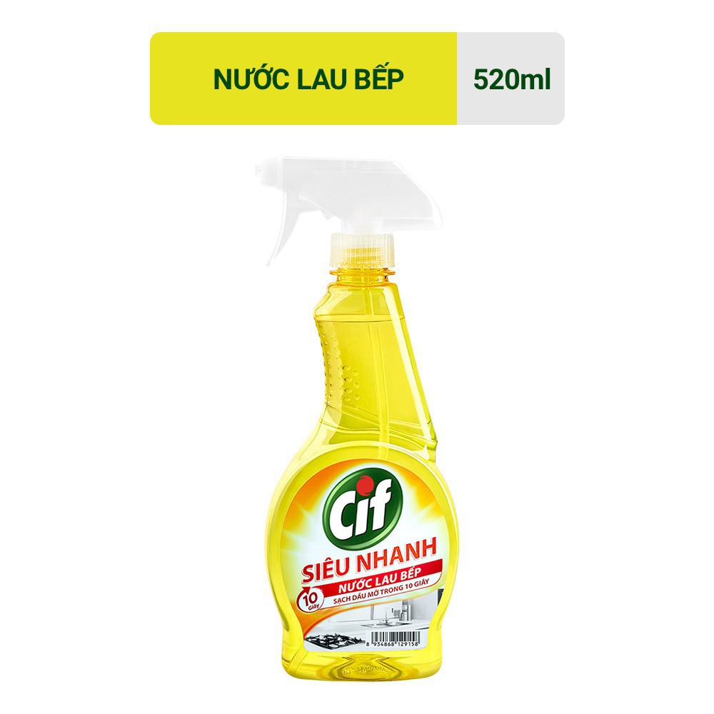 Nước xịt lau bếp CIF chai 520ml | Shopee Việt Nam