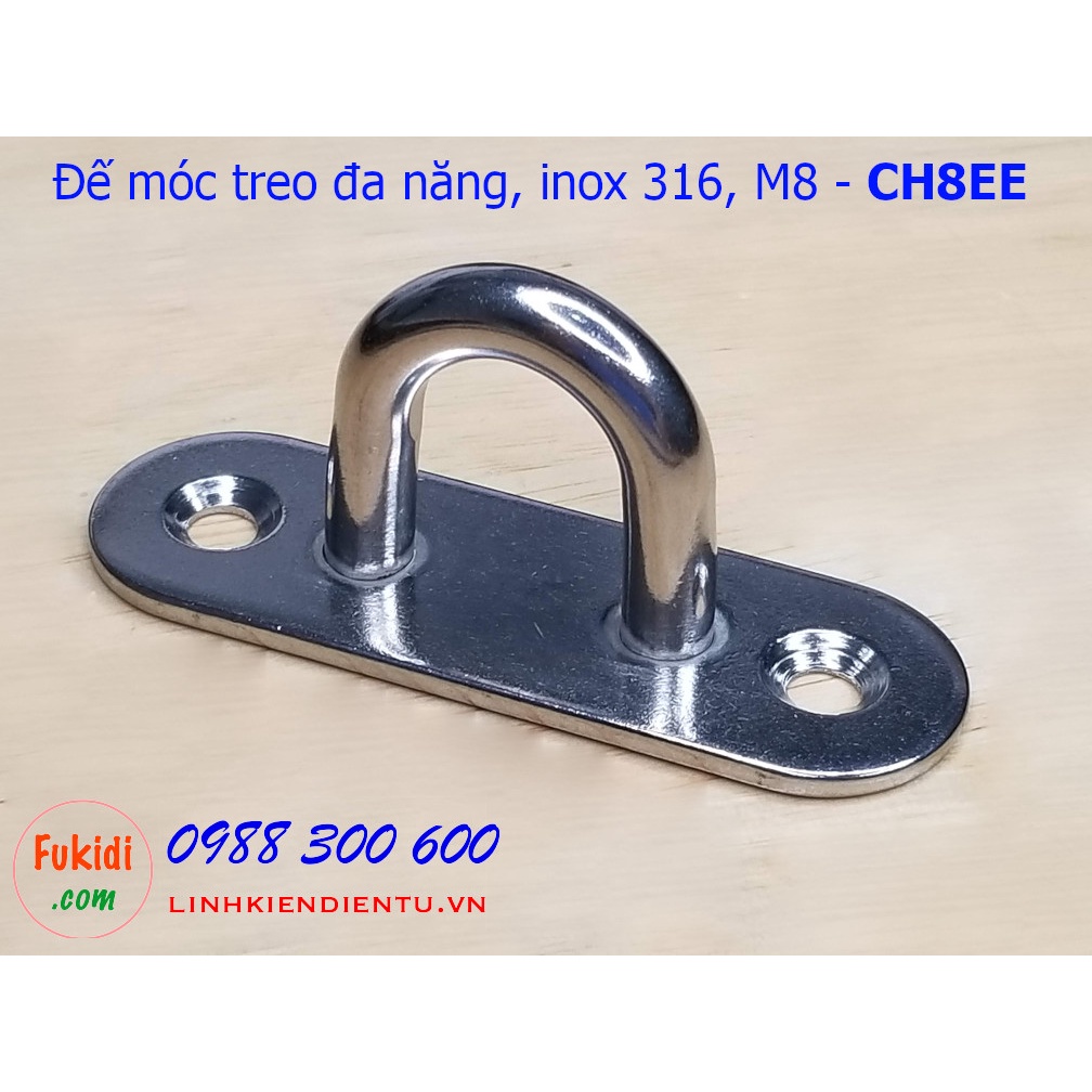 Móc treo ghế đu, xích đu, treo quạt trần inox 316 size M5, M6, M8, M10 ...