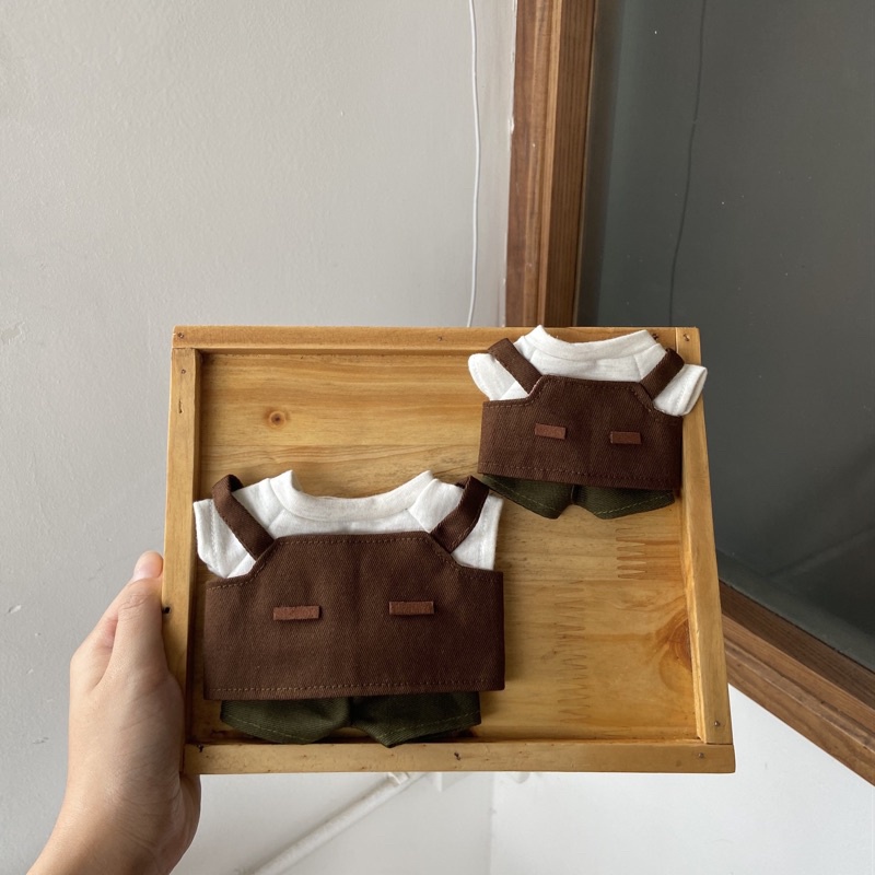 OUTFIT Labubu và DOLL 10cm 15cm 20cm bộ tạp dề coffee cho doll | Shopee ...