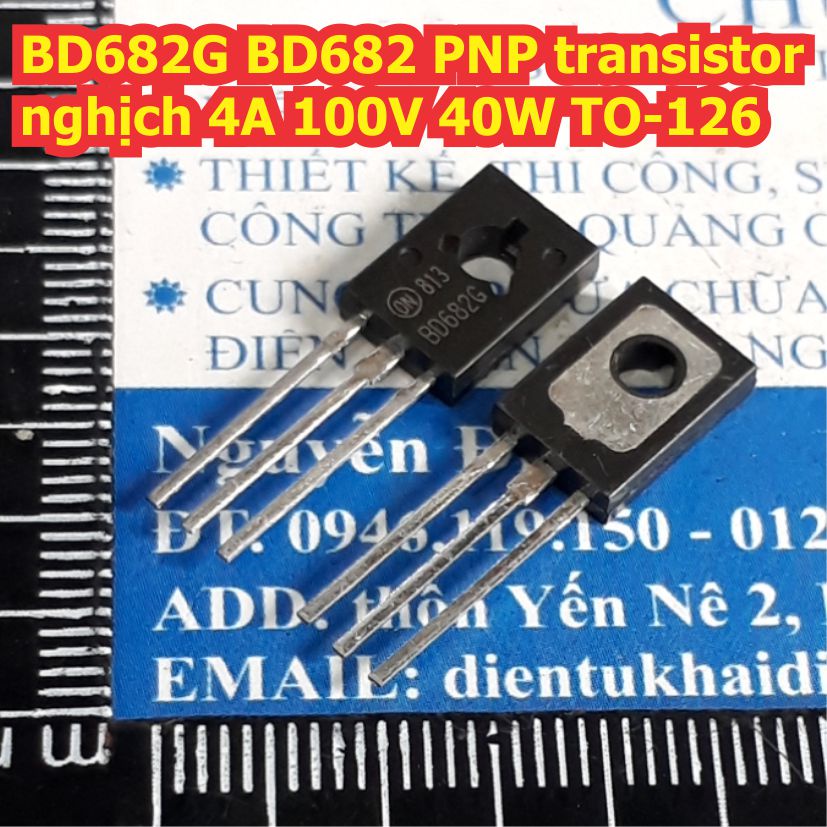 10 con BD682G BD682 PNP transistor nghịch 4A 100V 40W TO-126 kde8152 ...