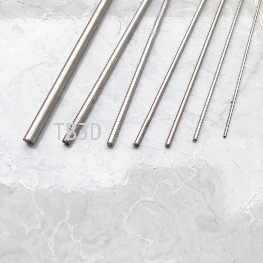 Trục Thép đặc 1mm-6mm không rỉ, ti inox, thép không rỉ, ti thép 304, ti ...