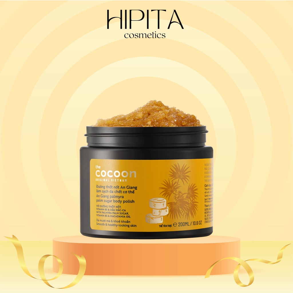 Tẩy Tế Bào Chết cơ thể đường thốt nốt An Giang Cocoon 200ml | Shopee ...