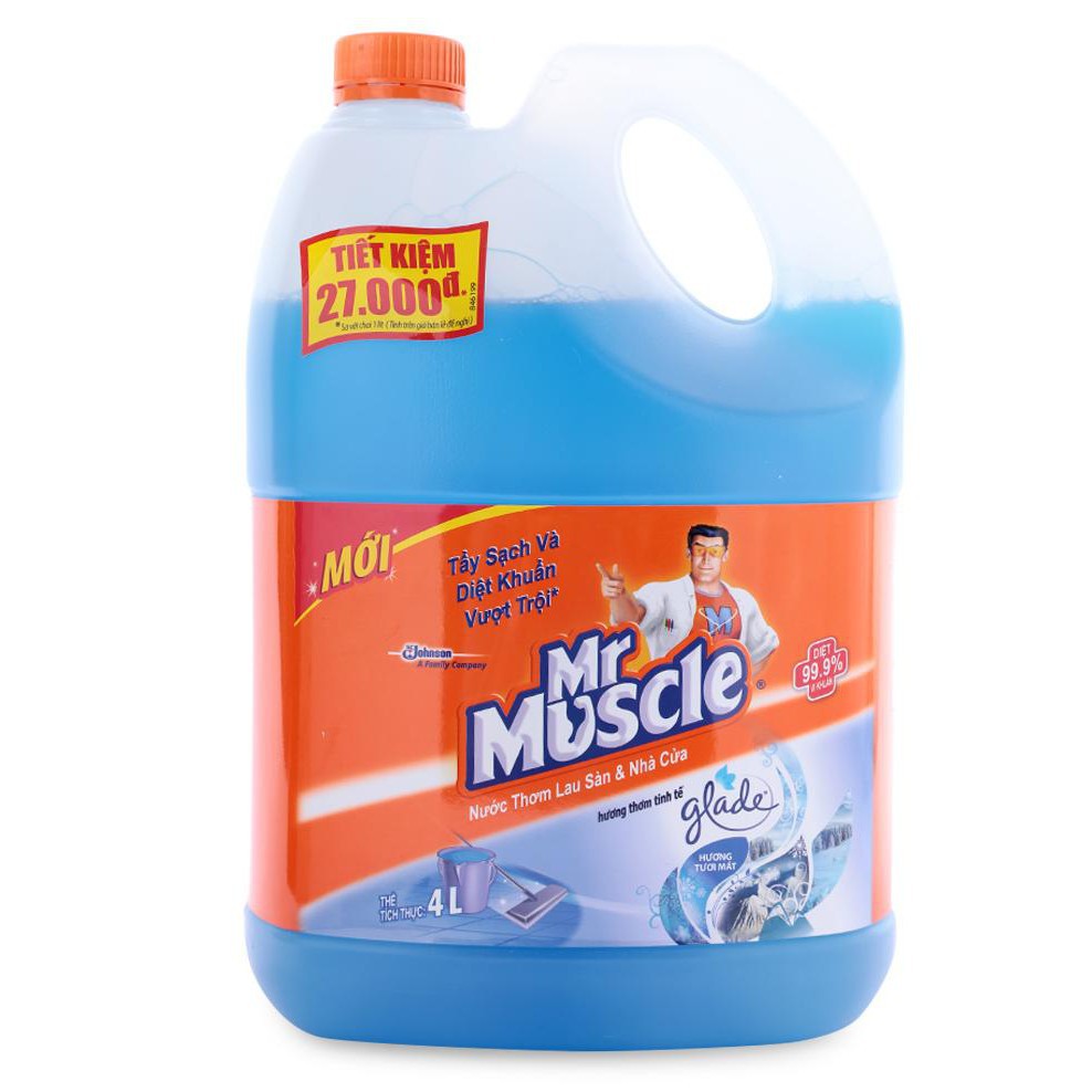 Nước Lau Sàn Nhà Diệt Vi Khuẩn Mr Muscle Glade Hương Tươi Mát, Cỏ Hoa ...