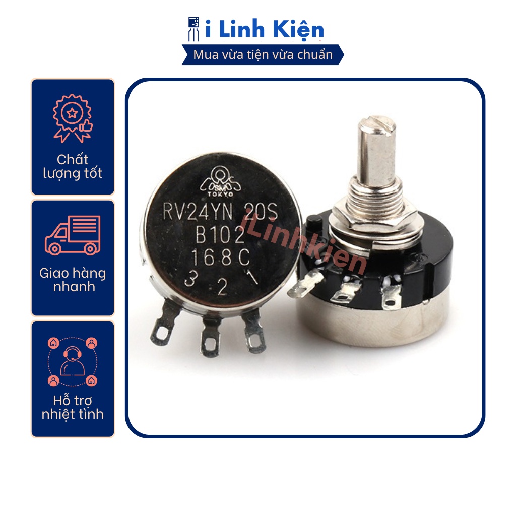 Chiết áp đơn 1K TOCOS RV24YN 20S B102 | Shopee Việt Nam