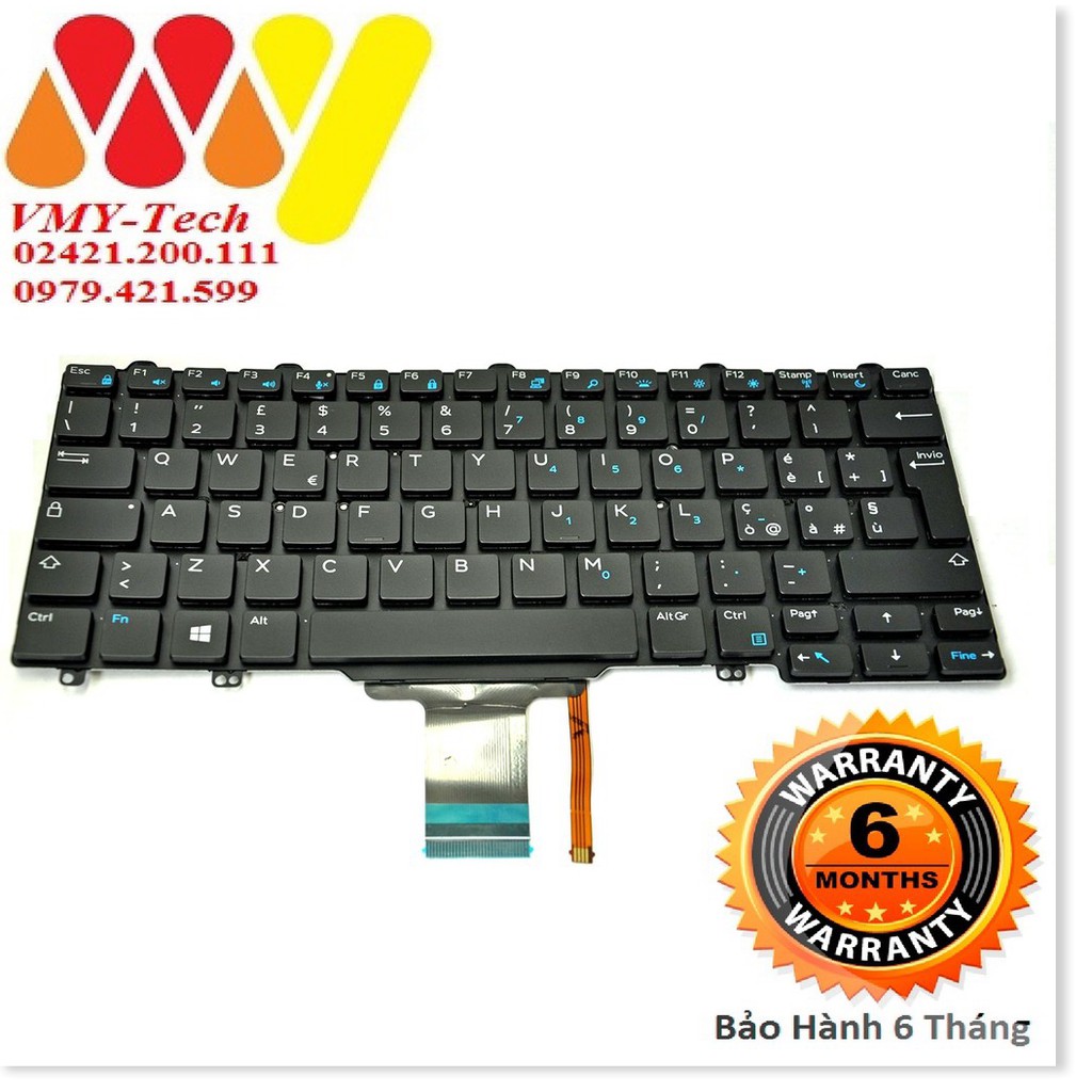 ️ Bàn phím Dell Latitude E7250 E7270 5270 7275 E5250 XPS 9250 Keyboard ...